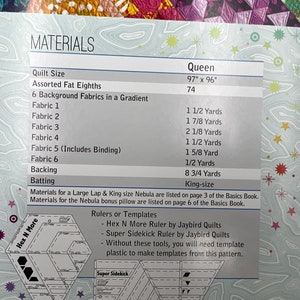Nebula BOM Quilt Pattern by Jaybird Quilts Hex N More & Super Sidekick ...