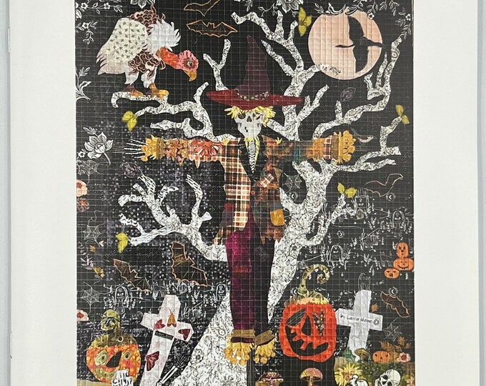 Halloween Scarecrow Collage Quilt Pattern by Laura Heine of Fiberworks ...