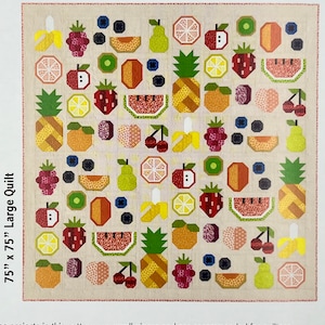 Produce Section Fruit Salad Quilt Pattern by Elizabeth Hartman - Etsy