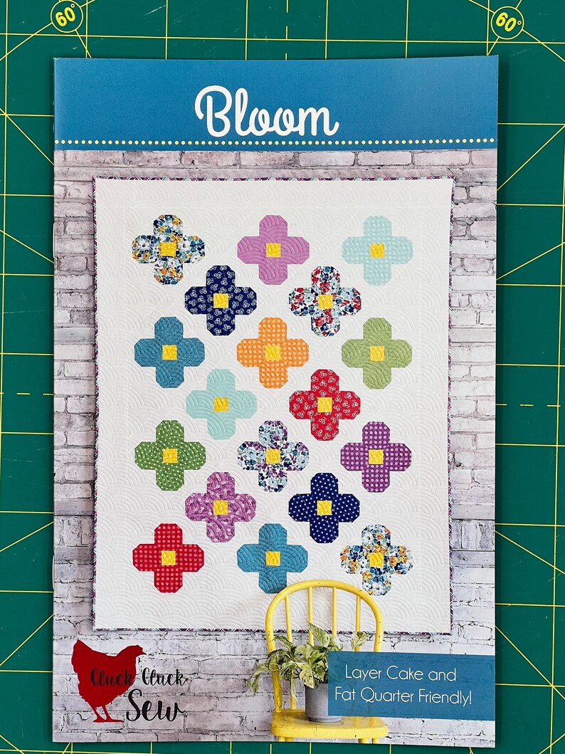 Bloom Spring Flowers Pieced Patchwork Scrap Quilt Pattern From - Etsy