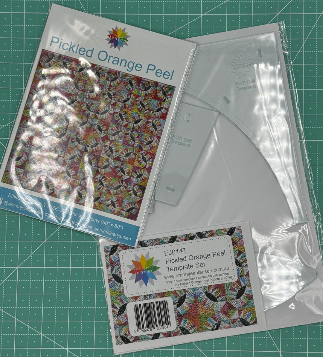 Pickled Orange Peel Quilt Pattern and Template Set From Emma Jean ...