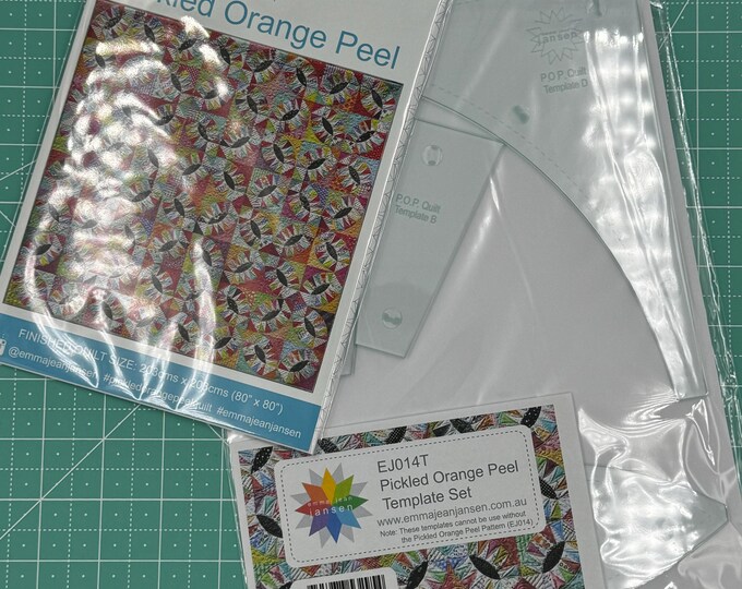Pickled Orange Peel Quilt Pattern and Template Set From Emma Jean ...