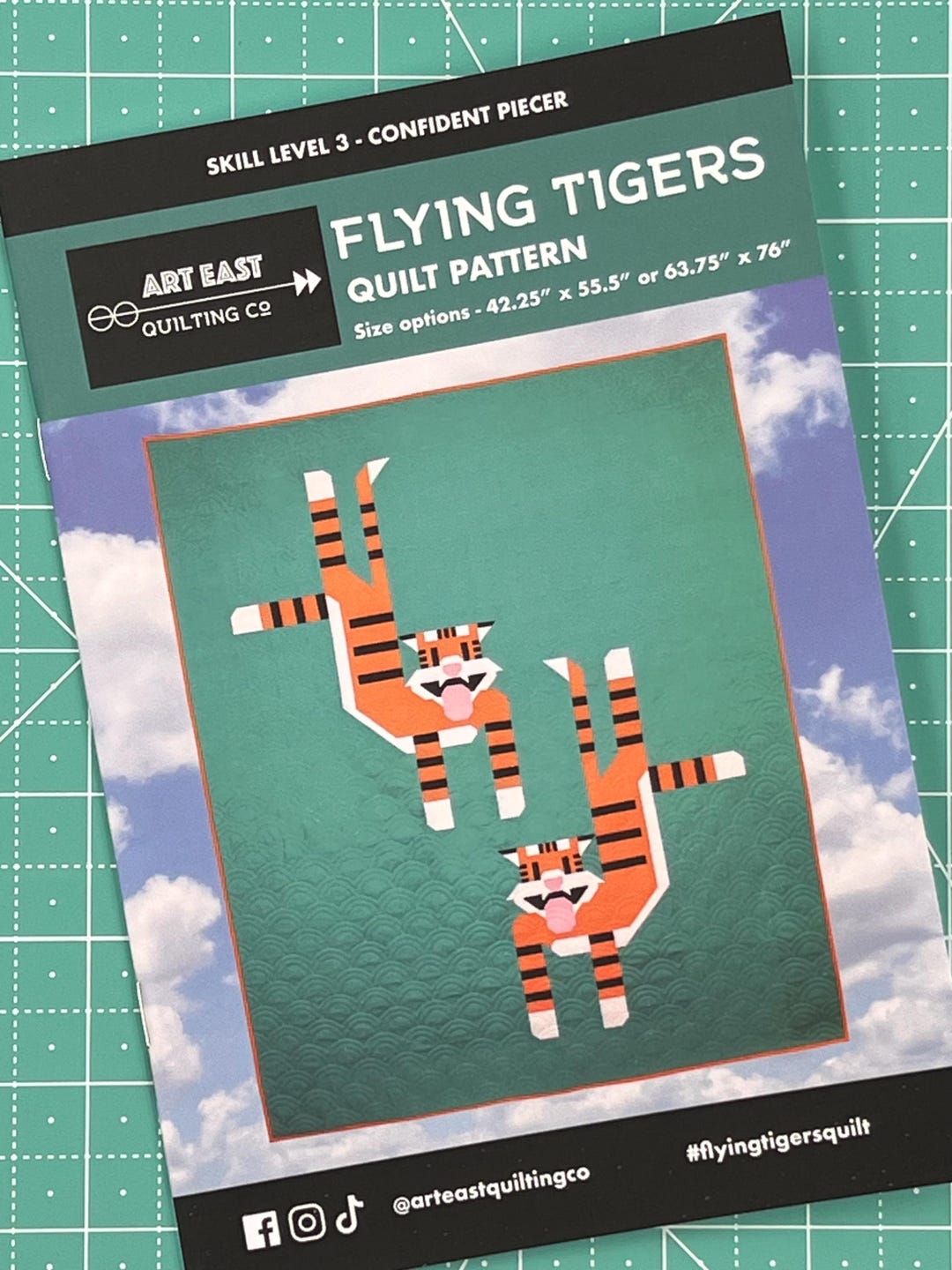 Flying Tigers Traditionally Pieced Patchwork Quilt Pattern by Art East ...