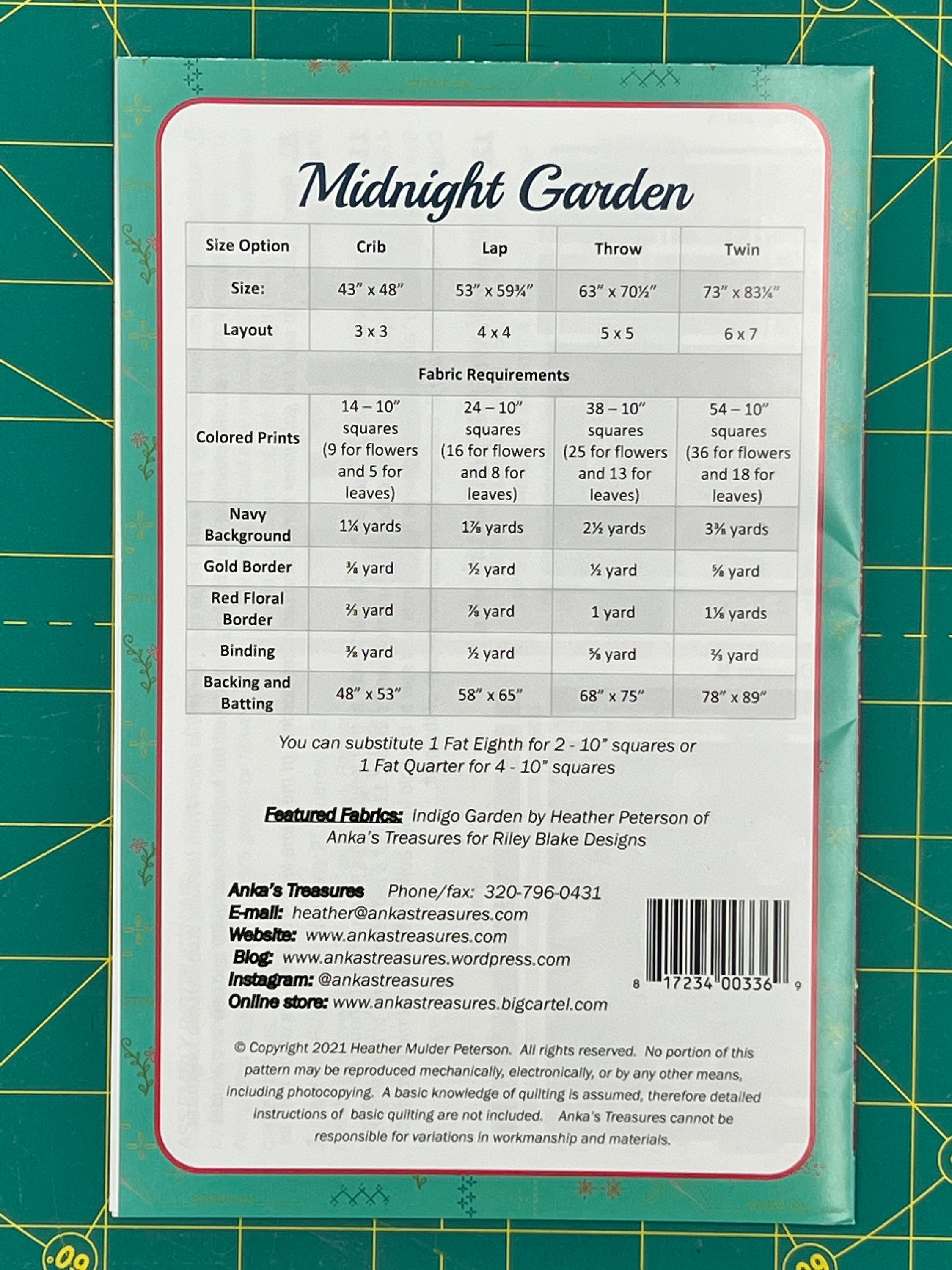 Midnight Garden Sampler Patchwork Scrap Quilt Pattern by - Etsy
