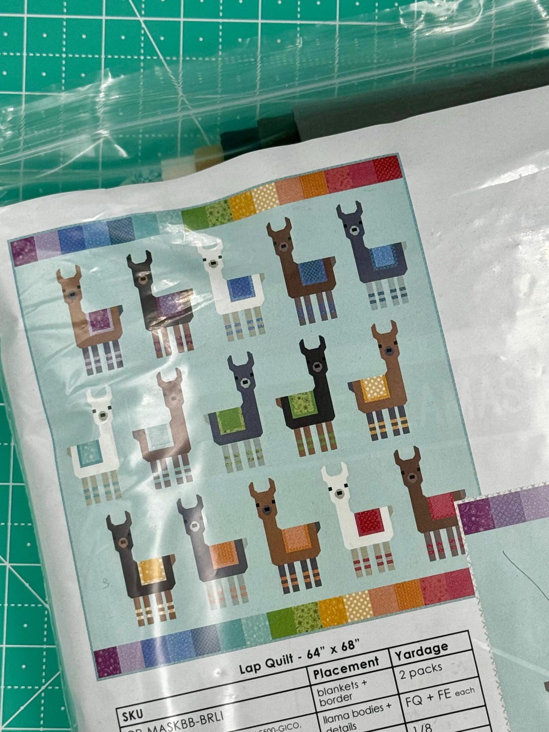 Little Llamas Quilt Kit Includes Pattern and Kimberbell Basics and ...