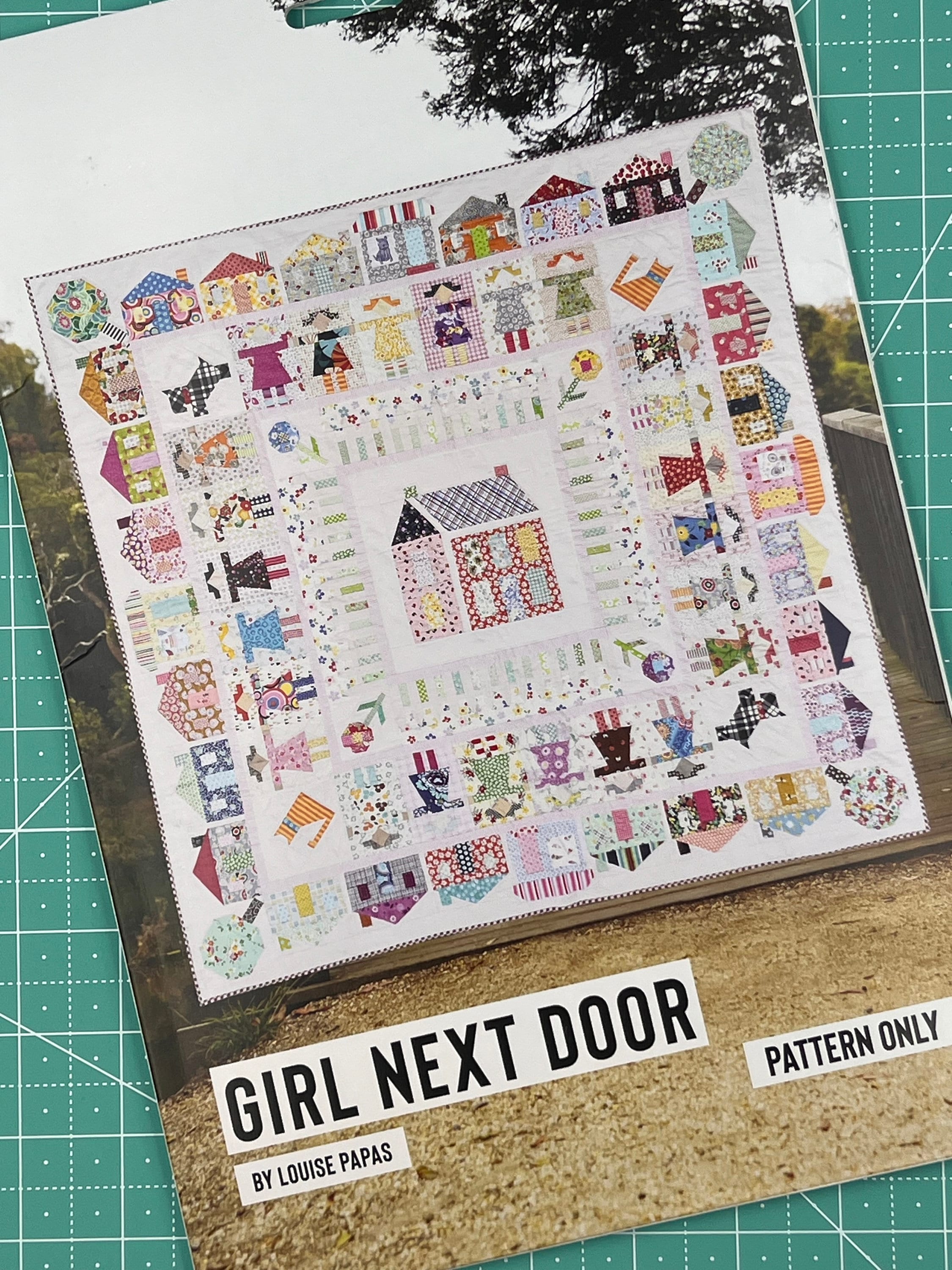 The Girl Next Door Paper Doll Patchwork Quilt Pattern by Louise Papas ...