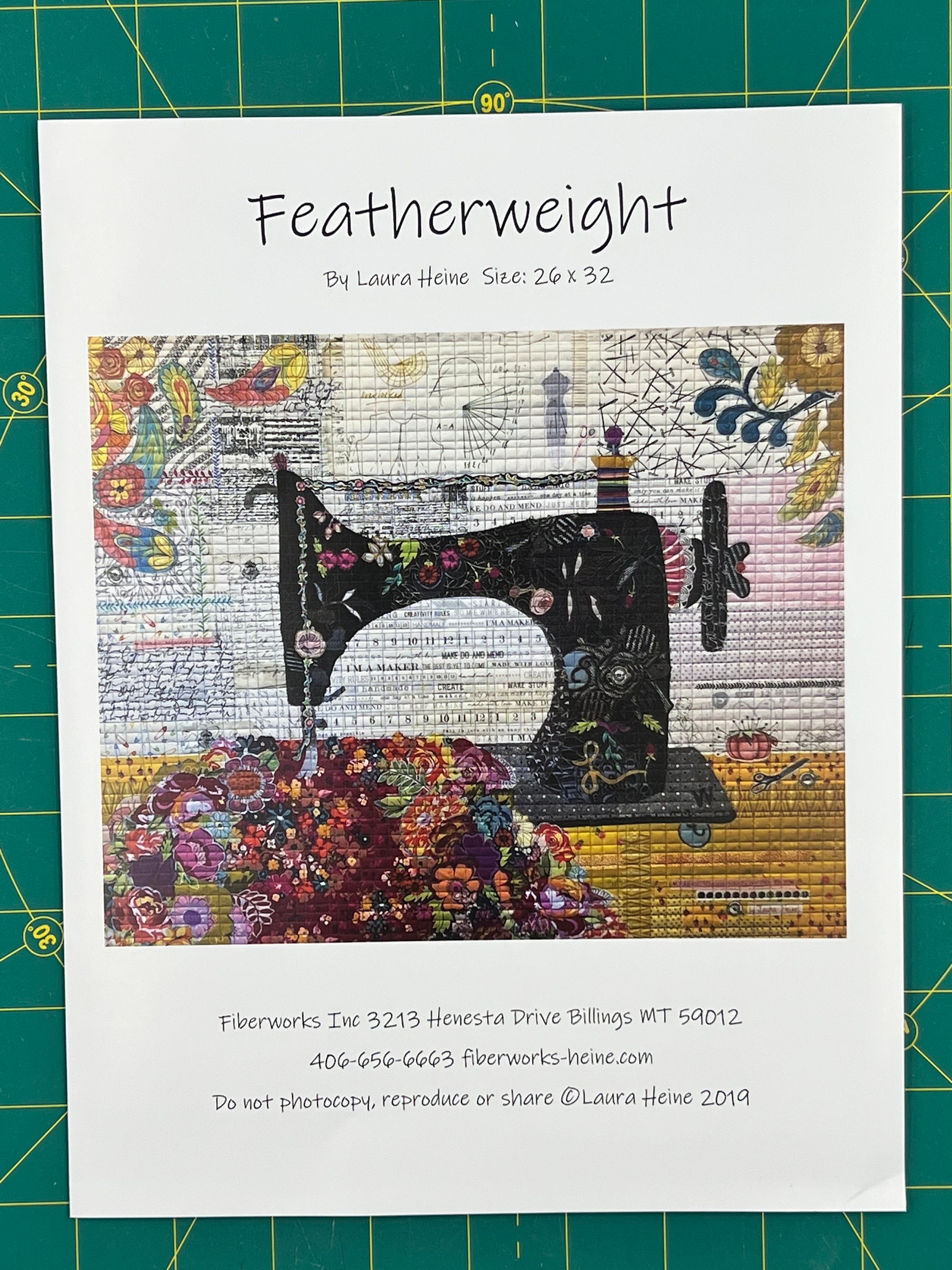 Featherweight Sewing Machine Collage Quilt Pattern by Laura - Etsy