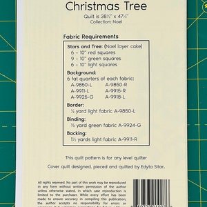 Christmas Tree Patchwork Pieced Quilt Pattern by Edyta Sitar of Laundry ...