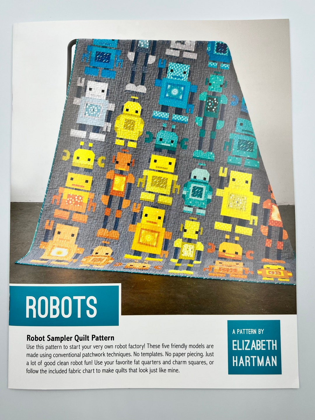 Robot Quilt Pattern by Elizabeth Hartman - Etsy