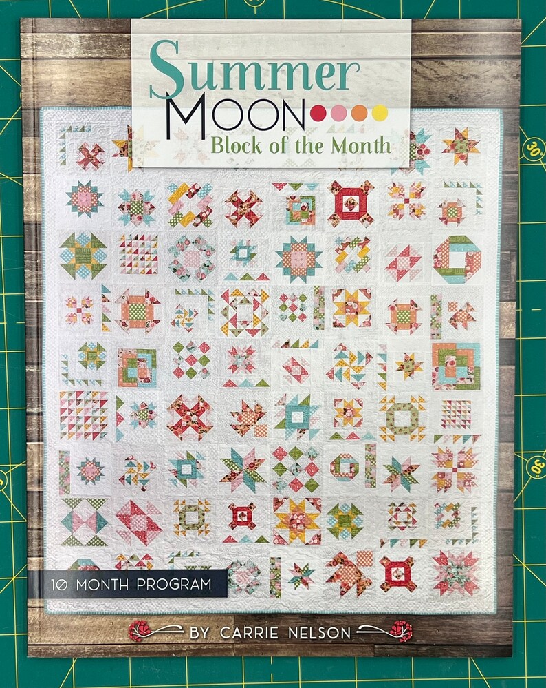 Summer Moon Sampler Patchwork Quilt Pattern Block of the Month Book - Etsy