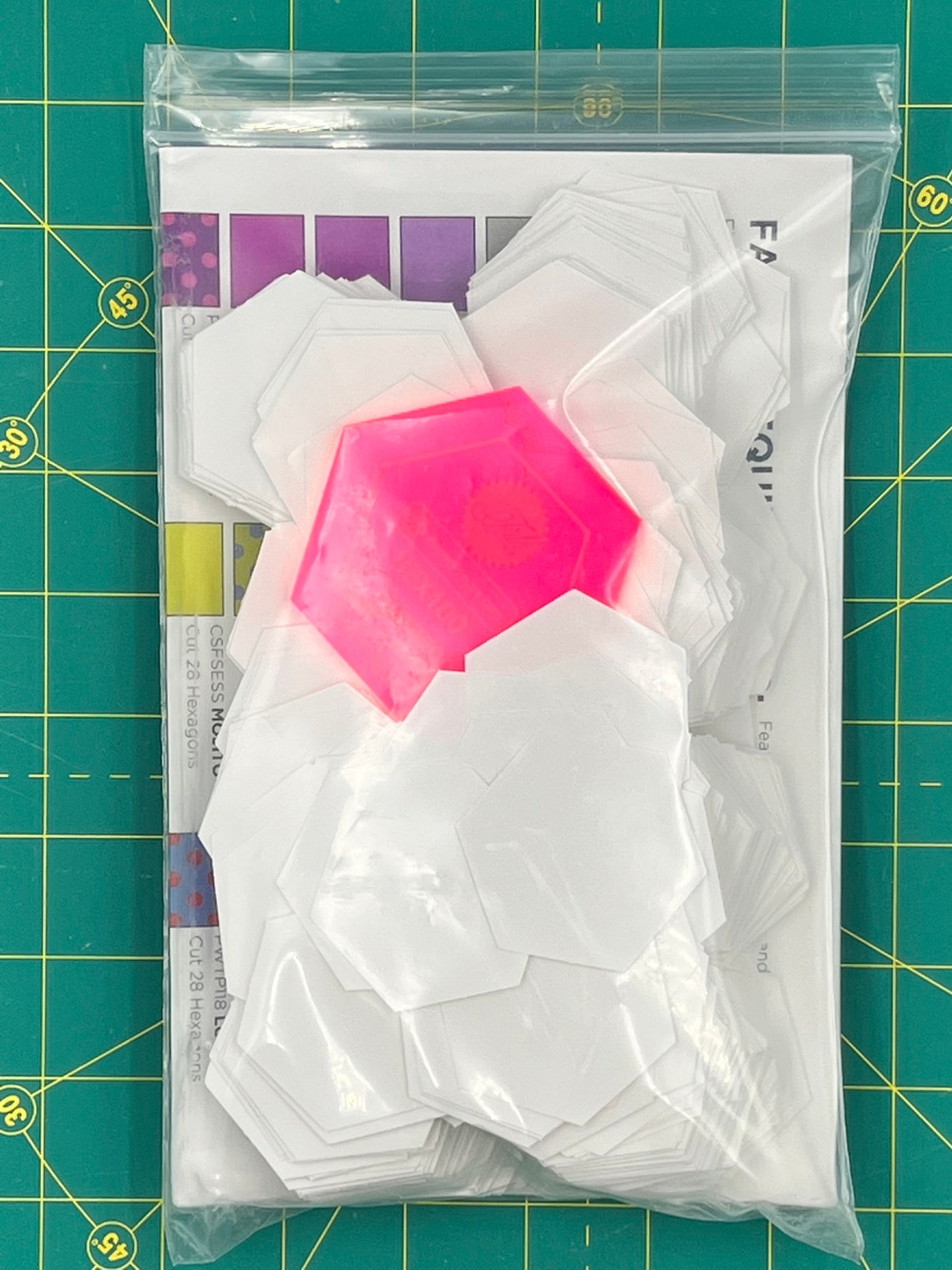 Tula Pink Hex on the Beach Pattern and Acrylic Template - Etsy