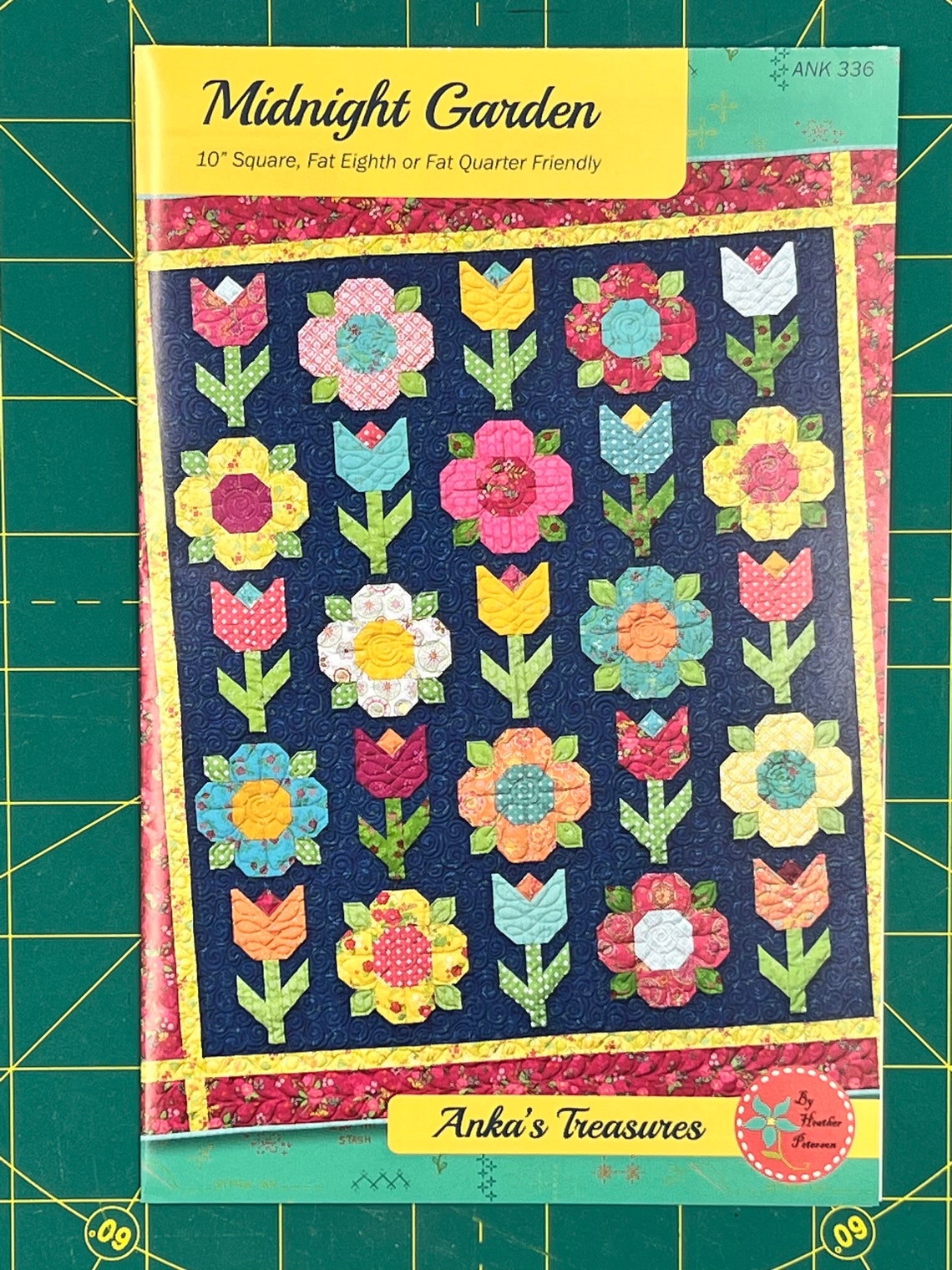 Midnight Garden Sampler Patchwork Scrap Quilt Pattern by - Etsy