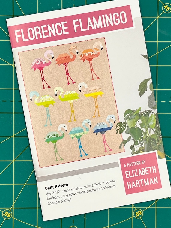 Florence Flamingo Tropical Quilt Pattern by Elizabeth Hartman - Etsy