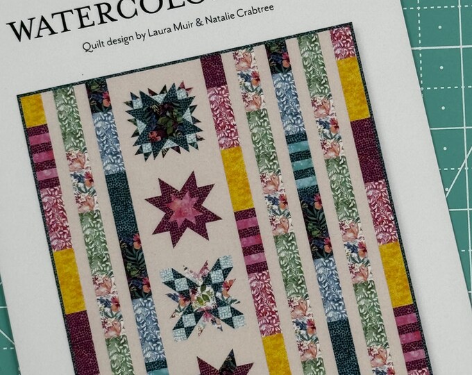 Water Color Swirl Quilt Pattern, A Fast and Easy Traditionally Pieced ...