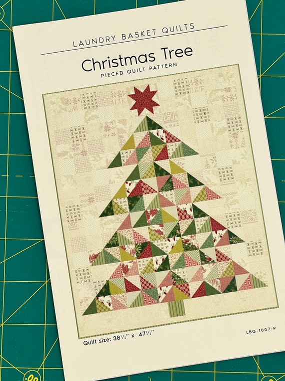 Christmas Tree Patchwork Pieced Quilt Pattern by Edyta Sitar - Etsy