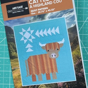 CATTLE CALL: A Highland Coo (COW) Traditionally Pieced Patchwork Quilt ...