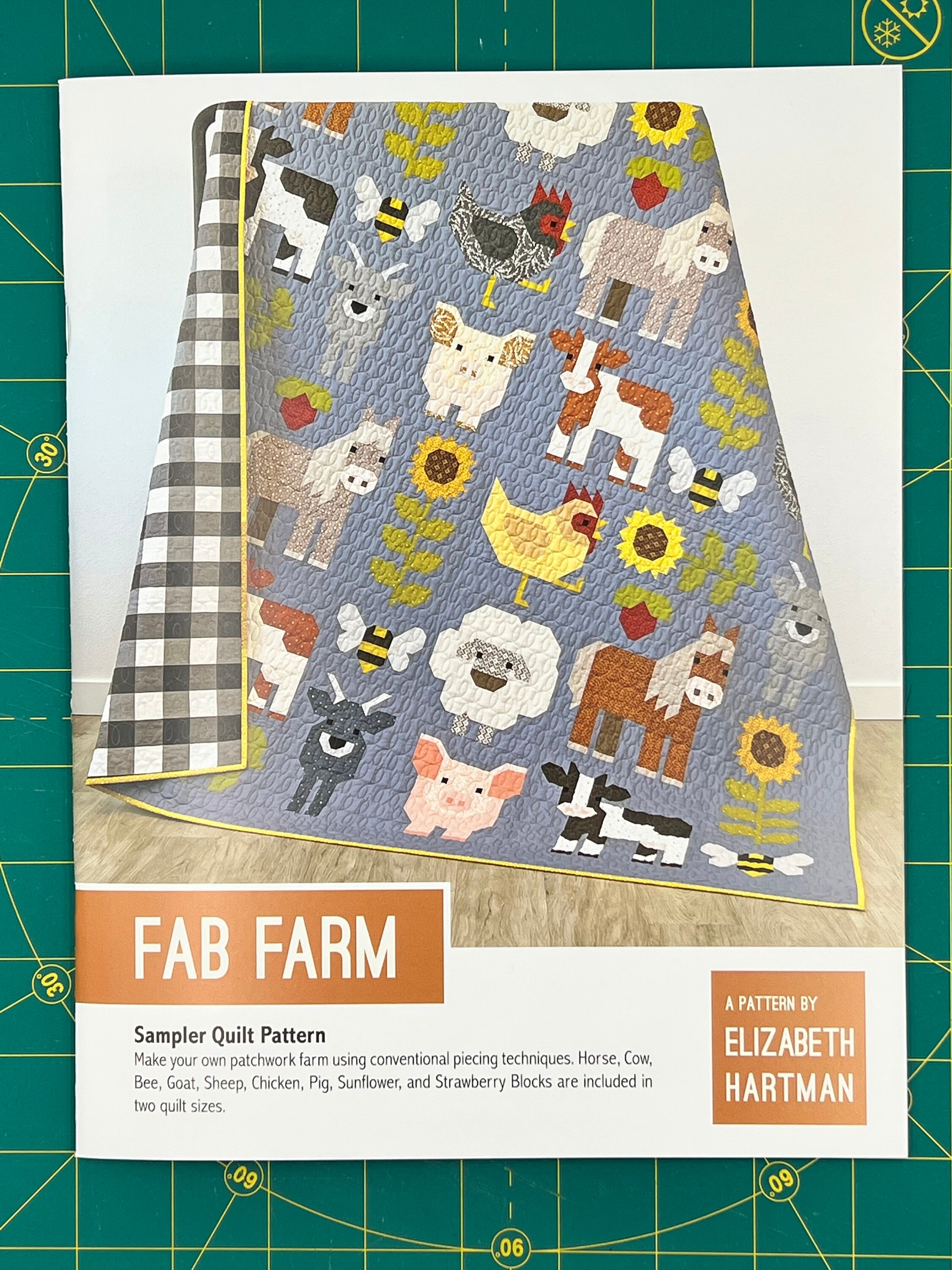 Fab Farm Animal Quilt Pattern by Elizabeth Hartman - Etsy