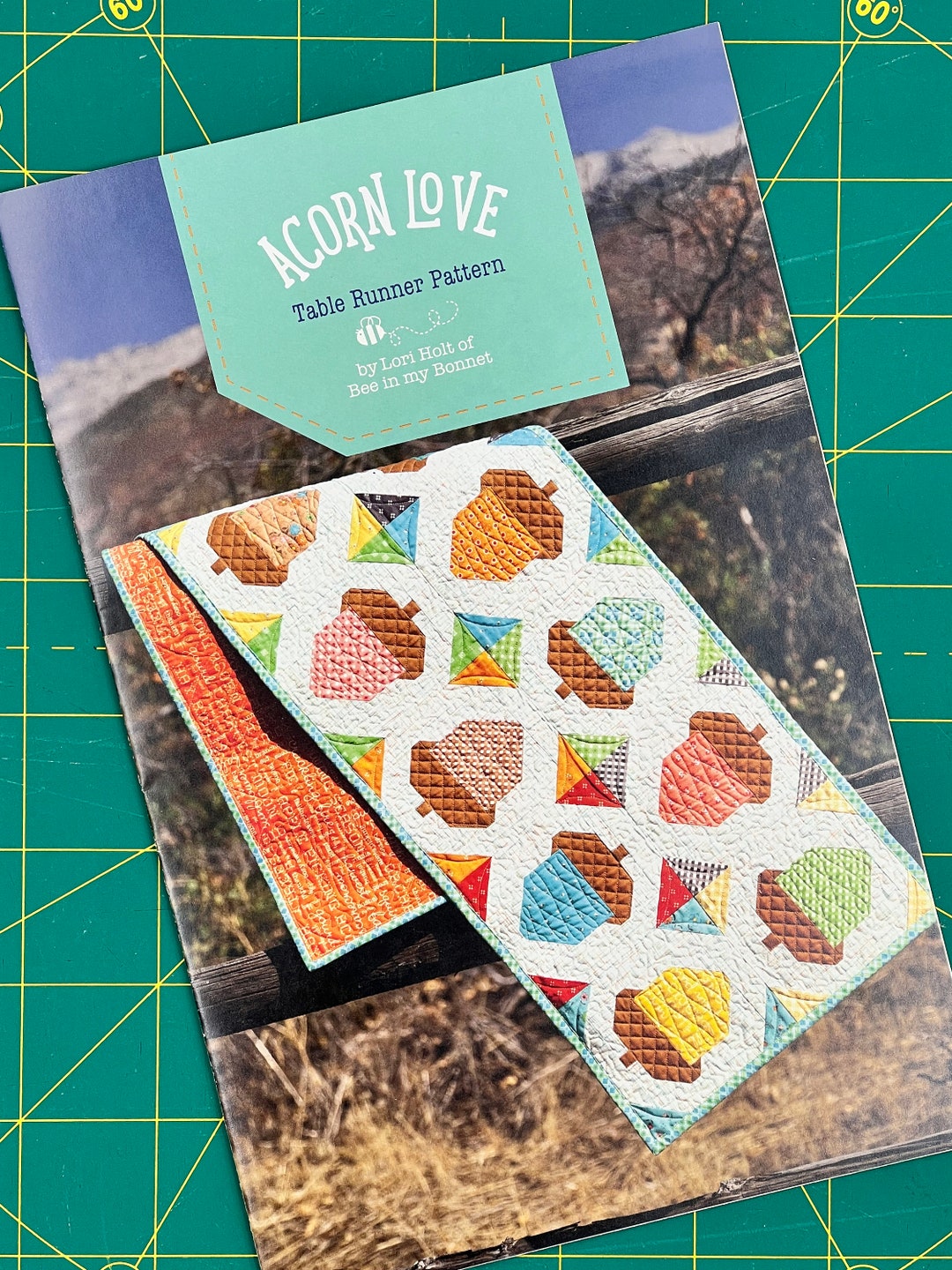 Acorn Love Fall Themed Quilted Table Runner Pattern by Lori Holt of Bee ...