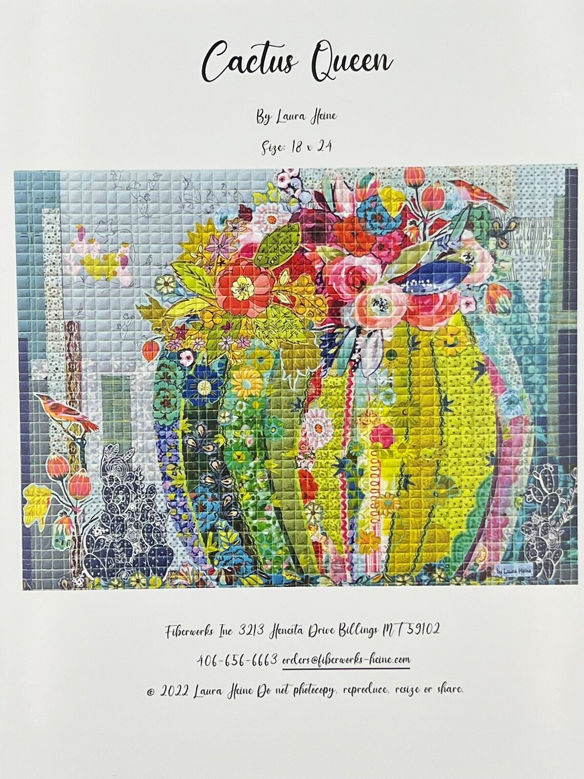 Cactus Queen Collage Quilt Pattern by Laura Heine of - Etsy