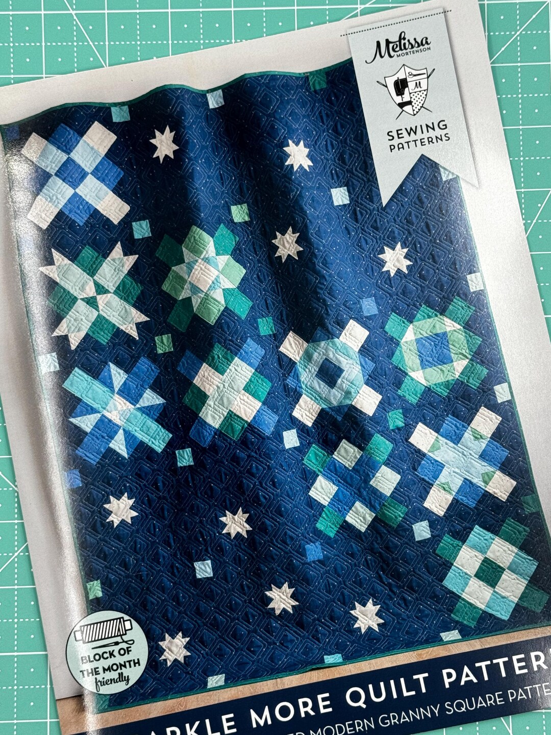 Sparkle More Snowflake Patchwork Quilt Pattern by Melissa Mortenson of ...