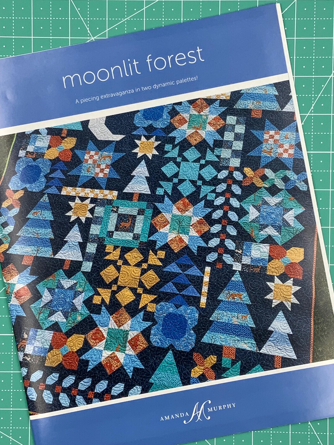 Moonlit Forest Winter Sampler Patchwork Scrap Quilt Pattern by Amanda ...