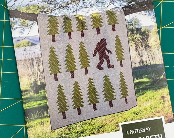 Legendary Big Foot in the Pine Forest Quilt Pattern by Elizabeth ...