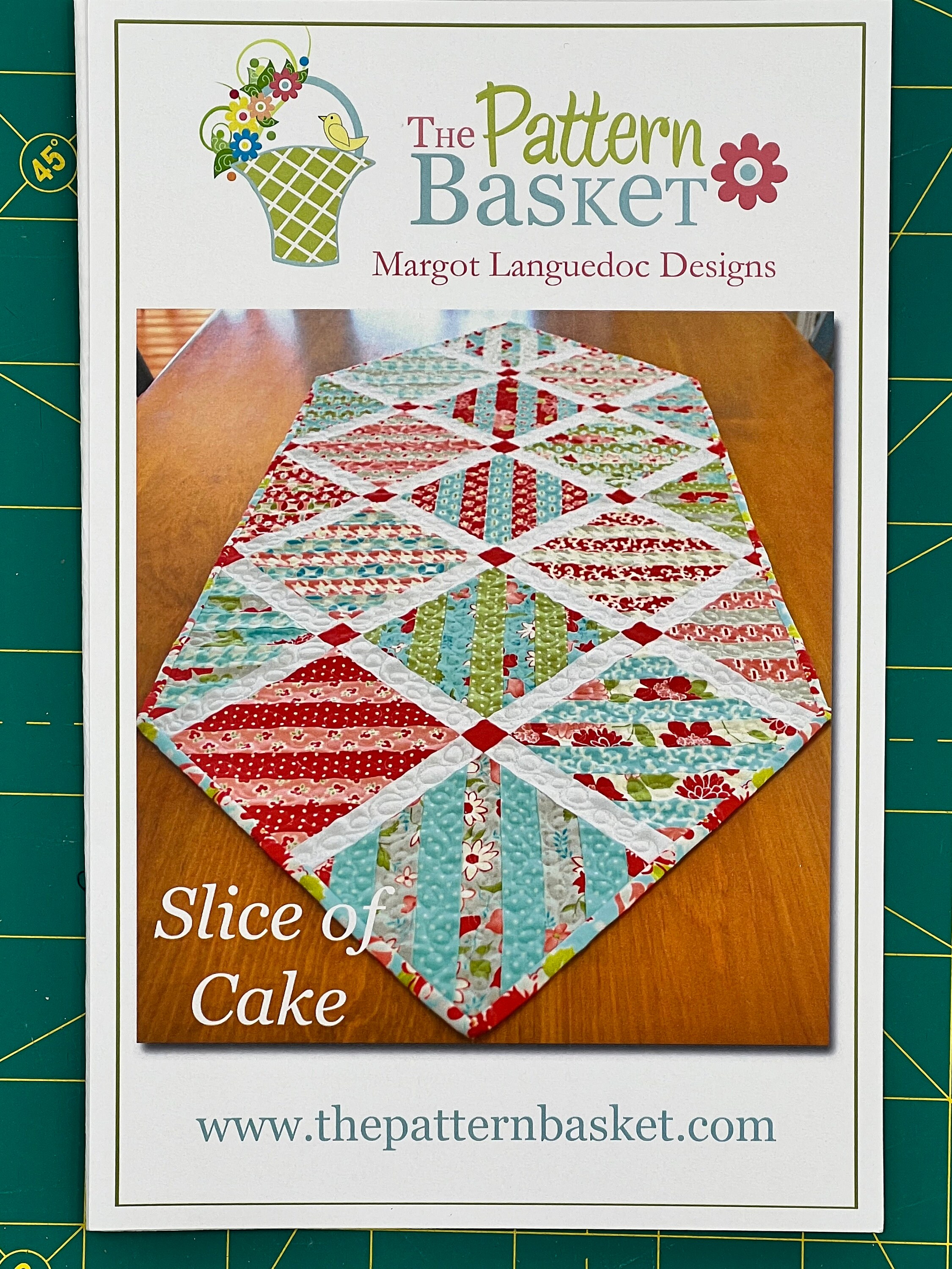 Slice of Cake Quilted Table Runner Quilt Pattern by the Pattern Basket ...