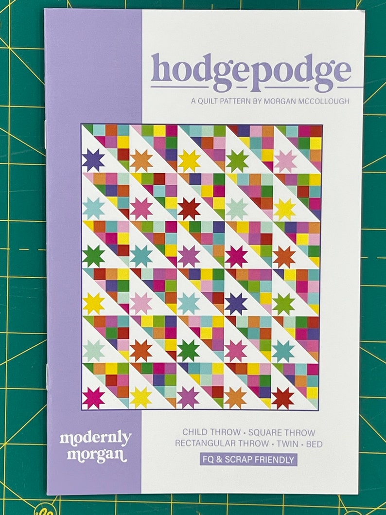 Hodgepodge Patchwork Scrap Quilt Pattern Featuring A Traditional Eight ...