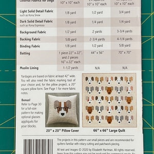 The Puppies Puppy Dog Quilt Pattern by Elizabeth Hartman - Etsy
