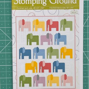 Stomping Ground Elephant QUILT PATTERN, Traditionally Pieced - Etsy