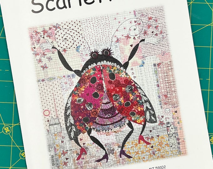 Scarlett the Ladybug Collage Quilt Pattern by Laura Heine of Fiberworks ...