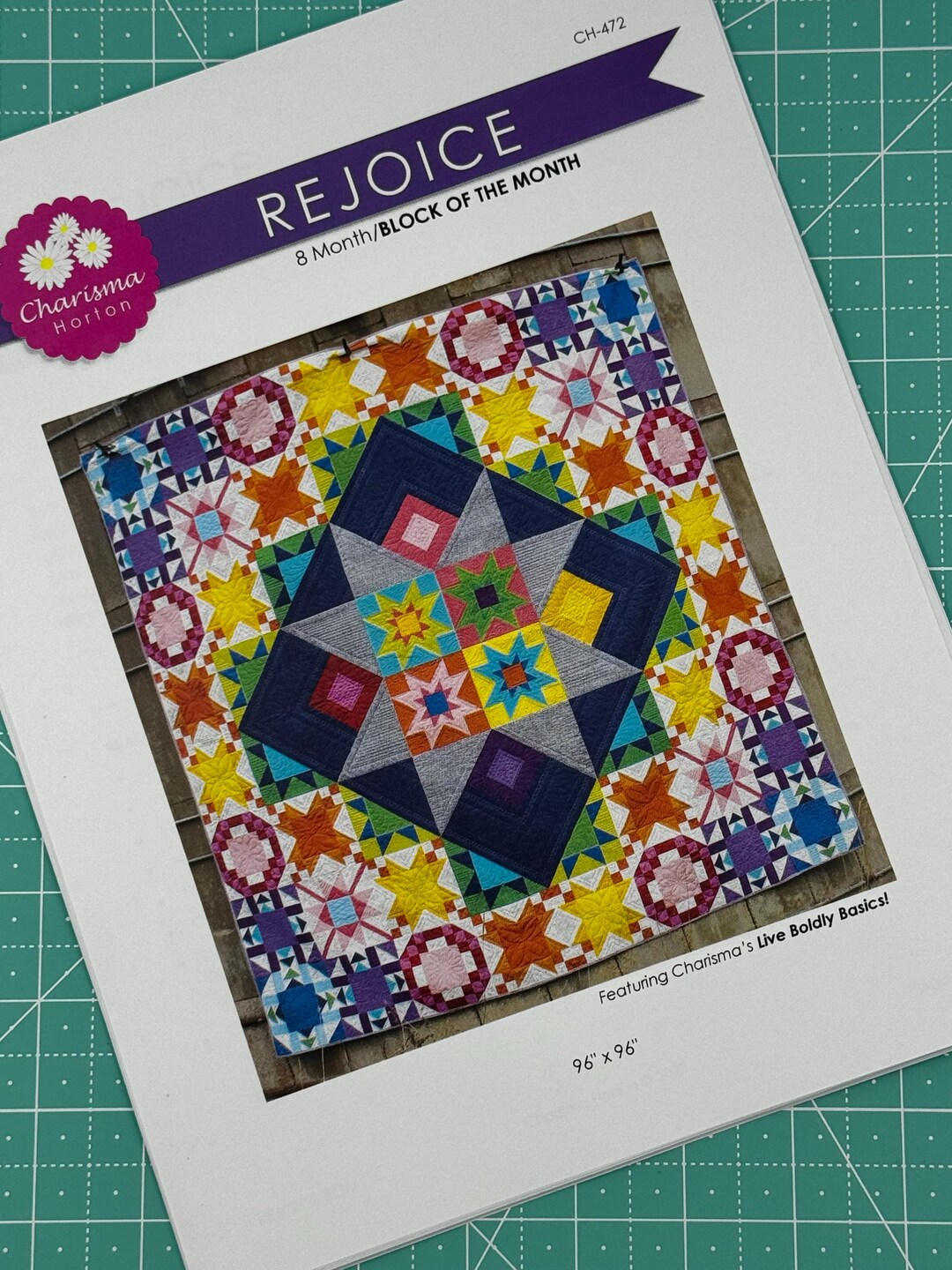 Rejoice Quilt Pattern, Block of the Month Program by Charisma Horton ...