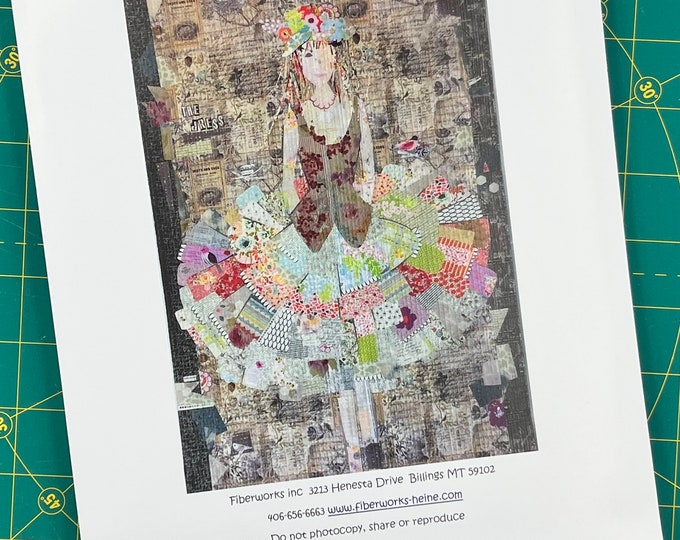 The Dress Collage Quilt Pattern by Laura Heine of Fiberworks - Etsy