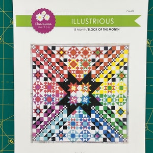 Illustrious Bold Modern Patchwork Quilt Pattern, Block of the Month ...