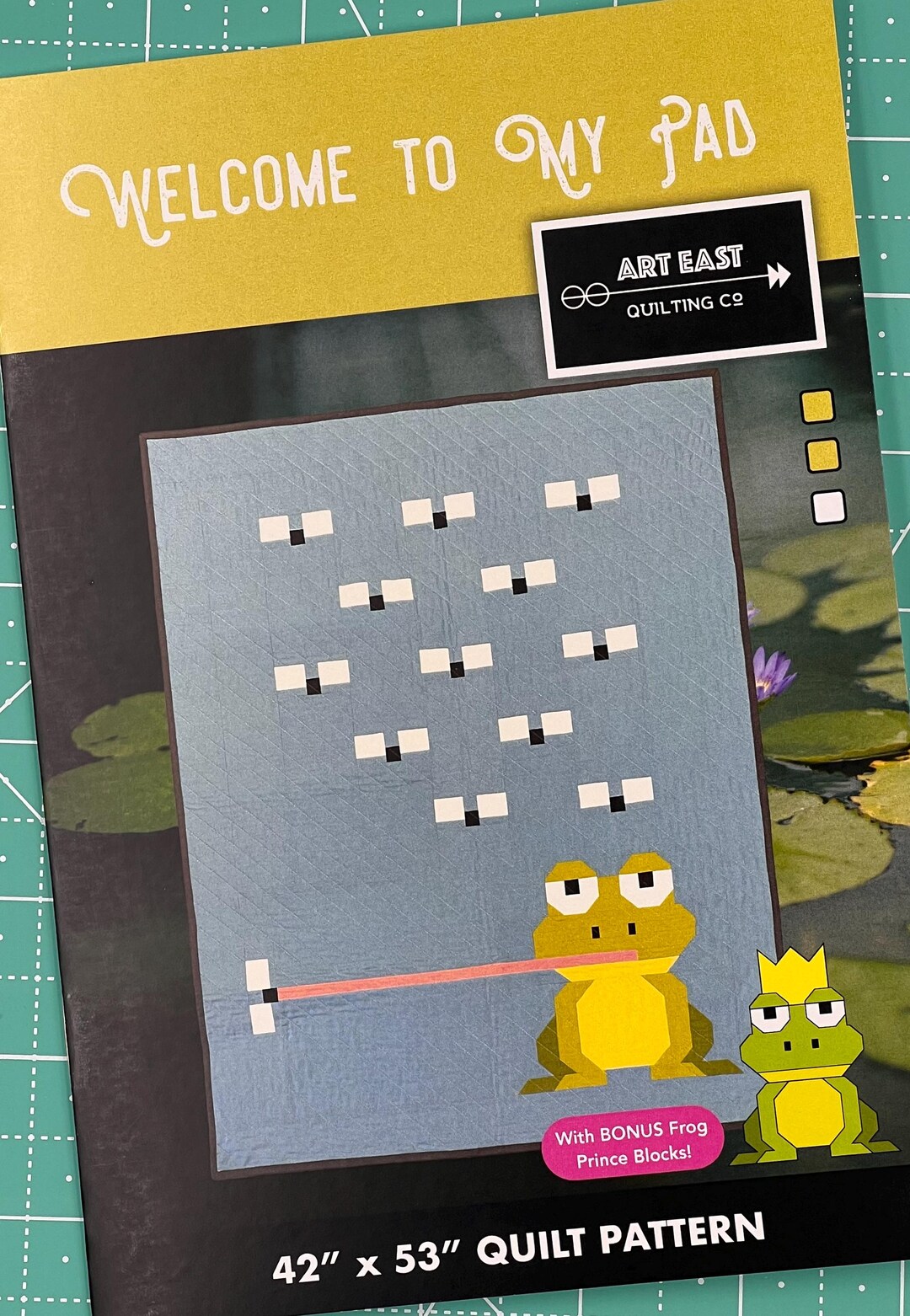 Frog Prince Catching Flies Traditionally Pieced Patchwork Quilt Pattern ...