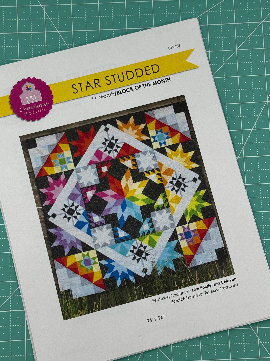 Star Studded Quilt Pattern, Block of the Month Program by Charisma ...