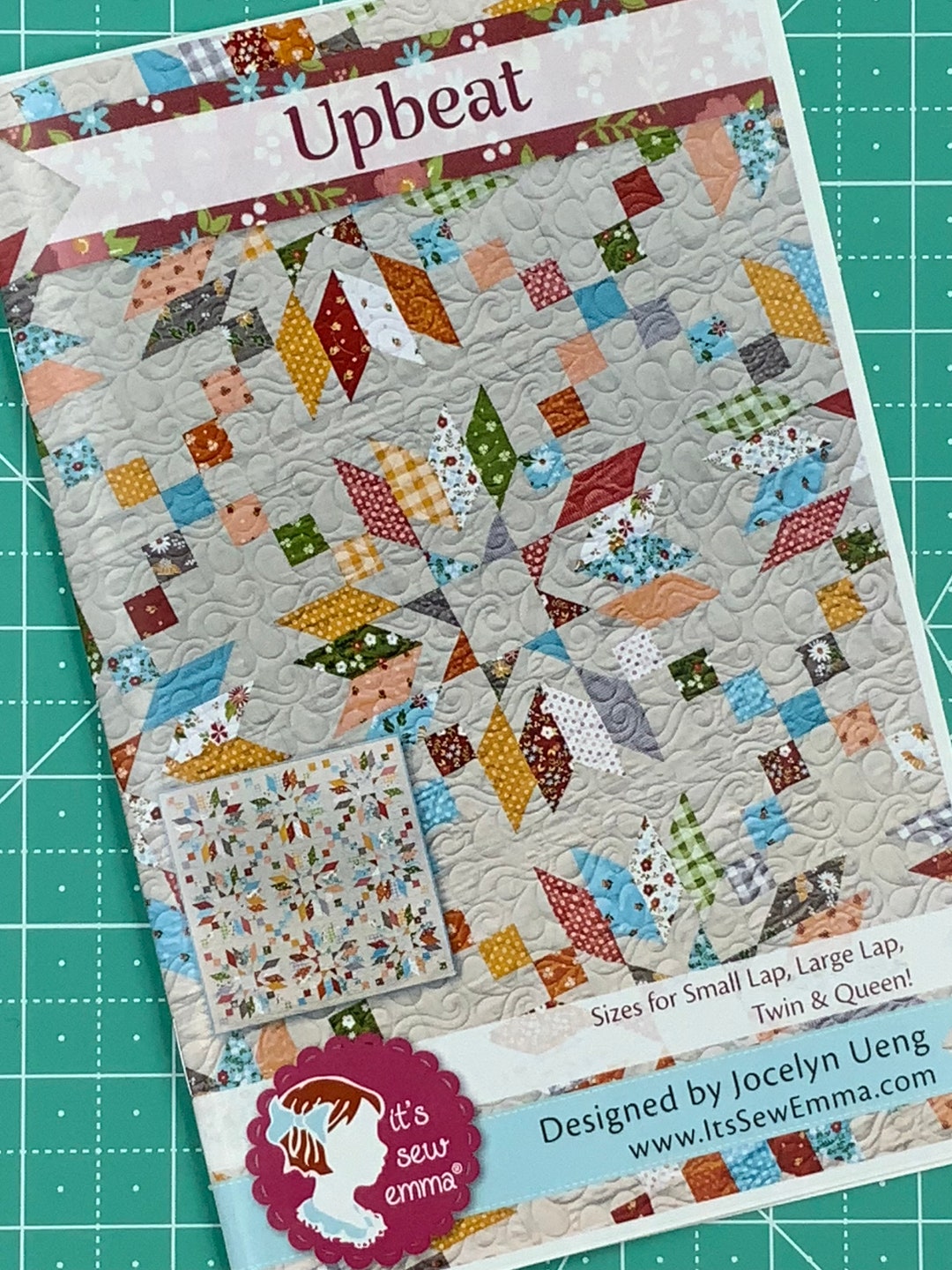 Upbeat Traditionally Pieced Patchwork Quilt Pattern From It’s Sew Emma ...