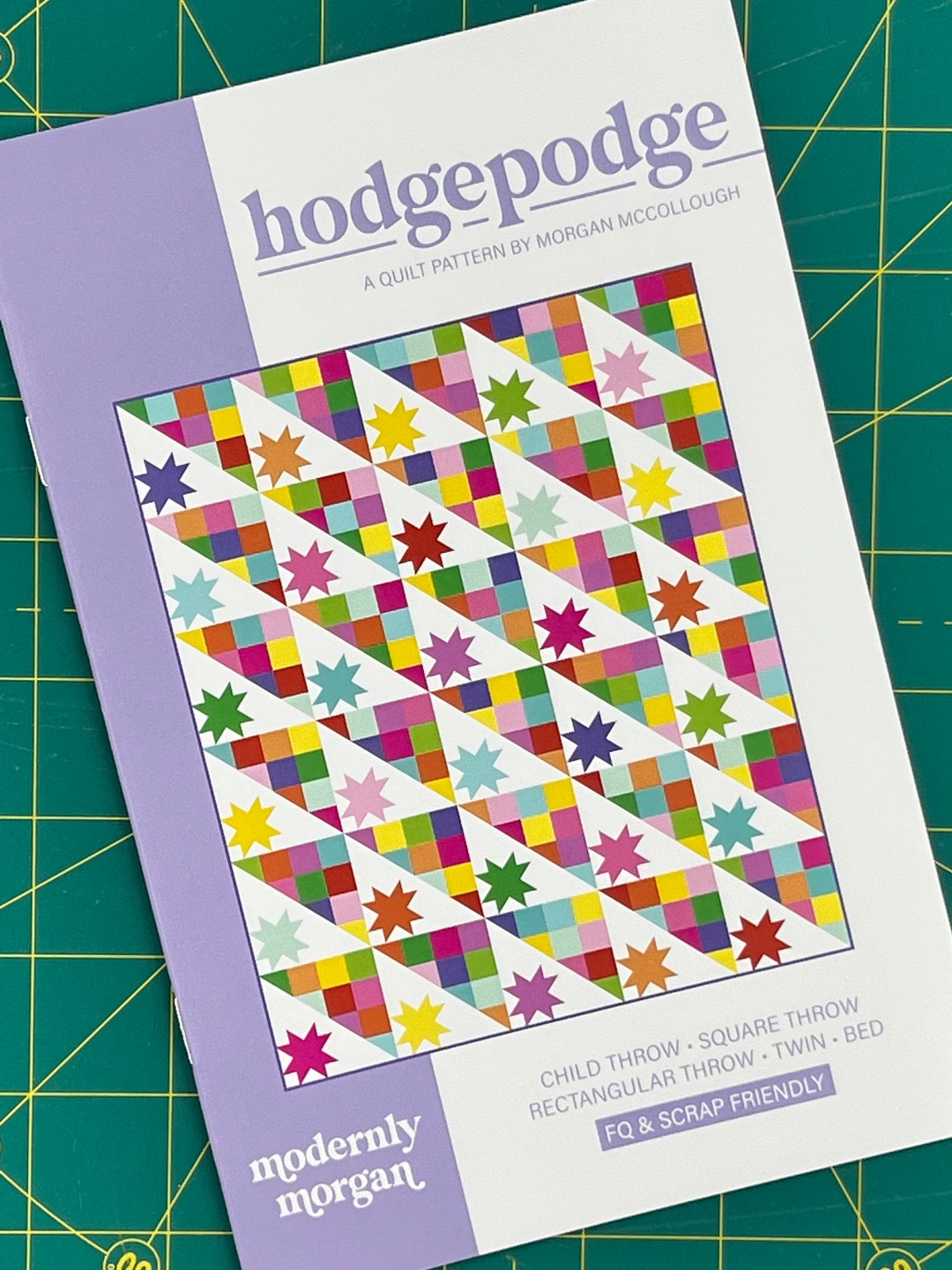 Hodgepodge Patchwork Scrap Quilt Pattern Featuring A Traditional Eight ...