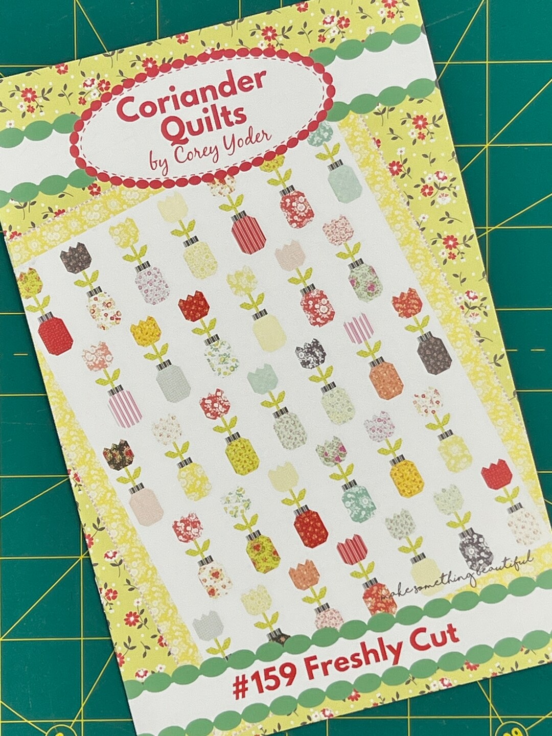 Freshly Cut Flowers Pieced Patchwork Scrap Quilt Pattern by Corey Yoder ...