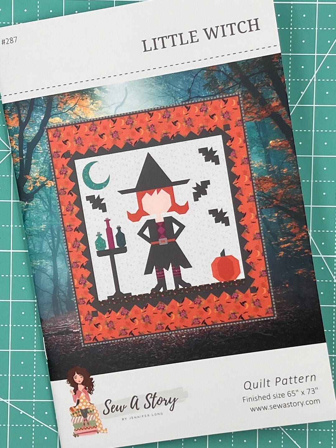 A Little Witch Sampler Quilt Pattern, Traditionally Pieced Patchwork ...