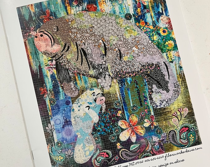 Mommatee Manatee Collage Quilt Pattern by Laura Heine - Etsy