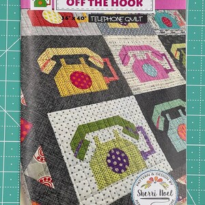 Off the Hook Telephone Printed Quilt Pattern by Sherri Noel - Etsy