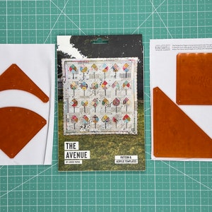 THE AVENUE Tree Patchwork Quilt Pattern and Acrylic Template by Louise ...