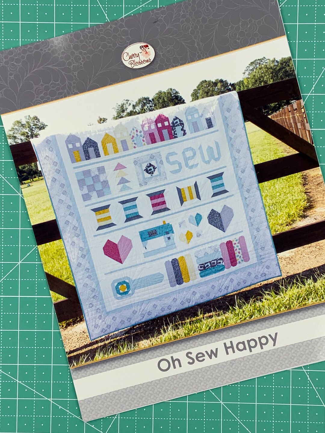 Oh Sew Happy Row by Row Quilt Pattern Sewing or Quilting Themed - Etsy