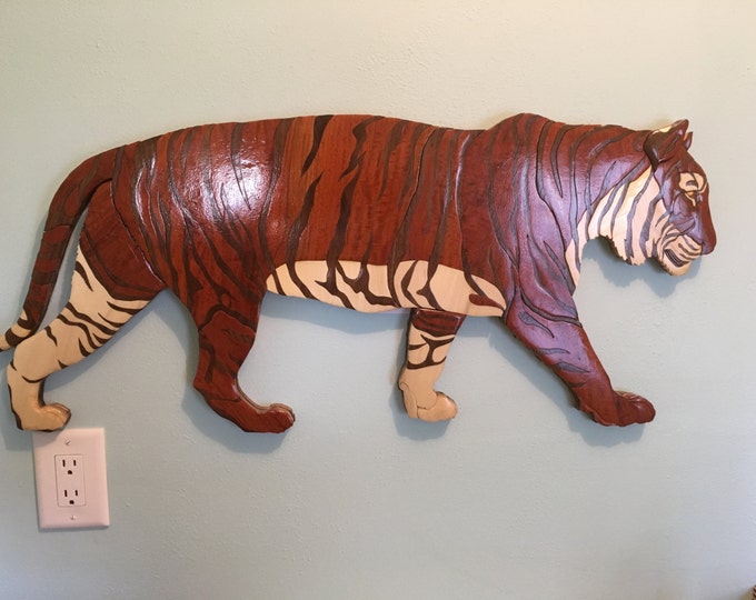 Tiger Intarsia - Etsy