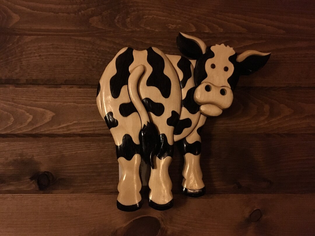 Cow Intarsia - Etsy