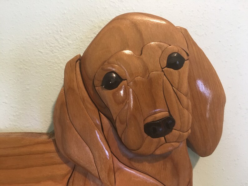 Dachshund Intarsia - Etsy