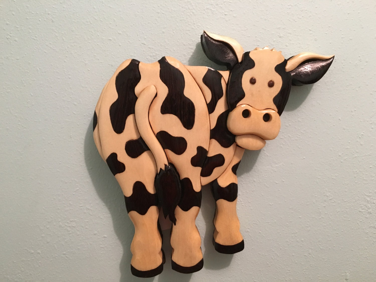 Cow Intarsia - Etsy