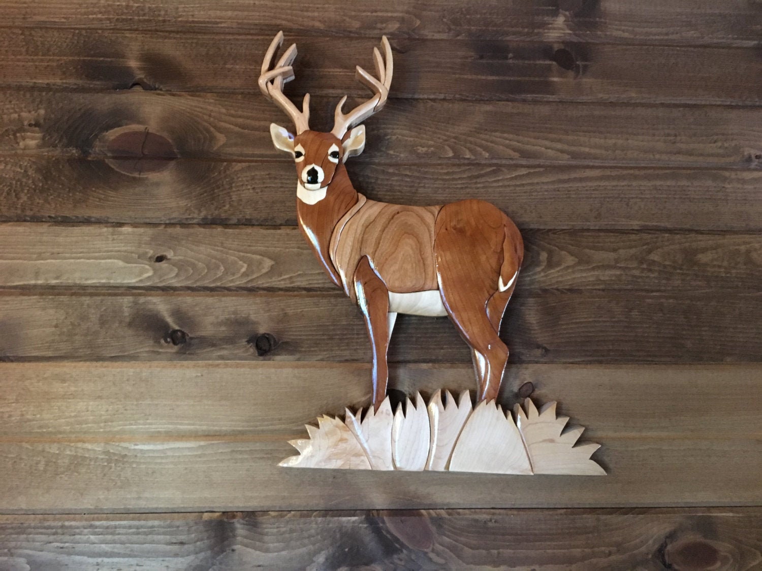 Whitetail Deer Intarsia - Etsy