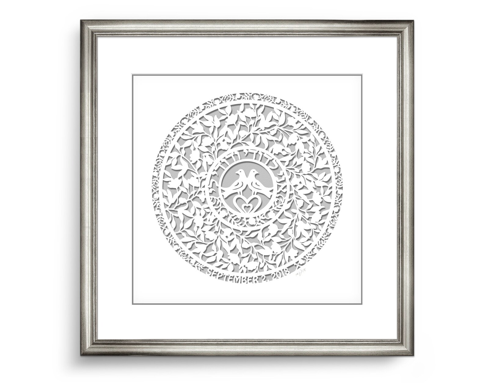 Ani Ledodi Vedodi Li Personalized Romantic Hebrew ROUND Paper Cut, Gift ...
